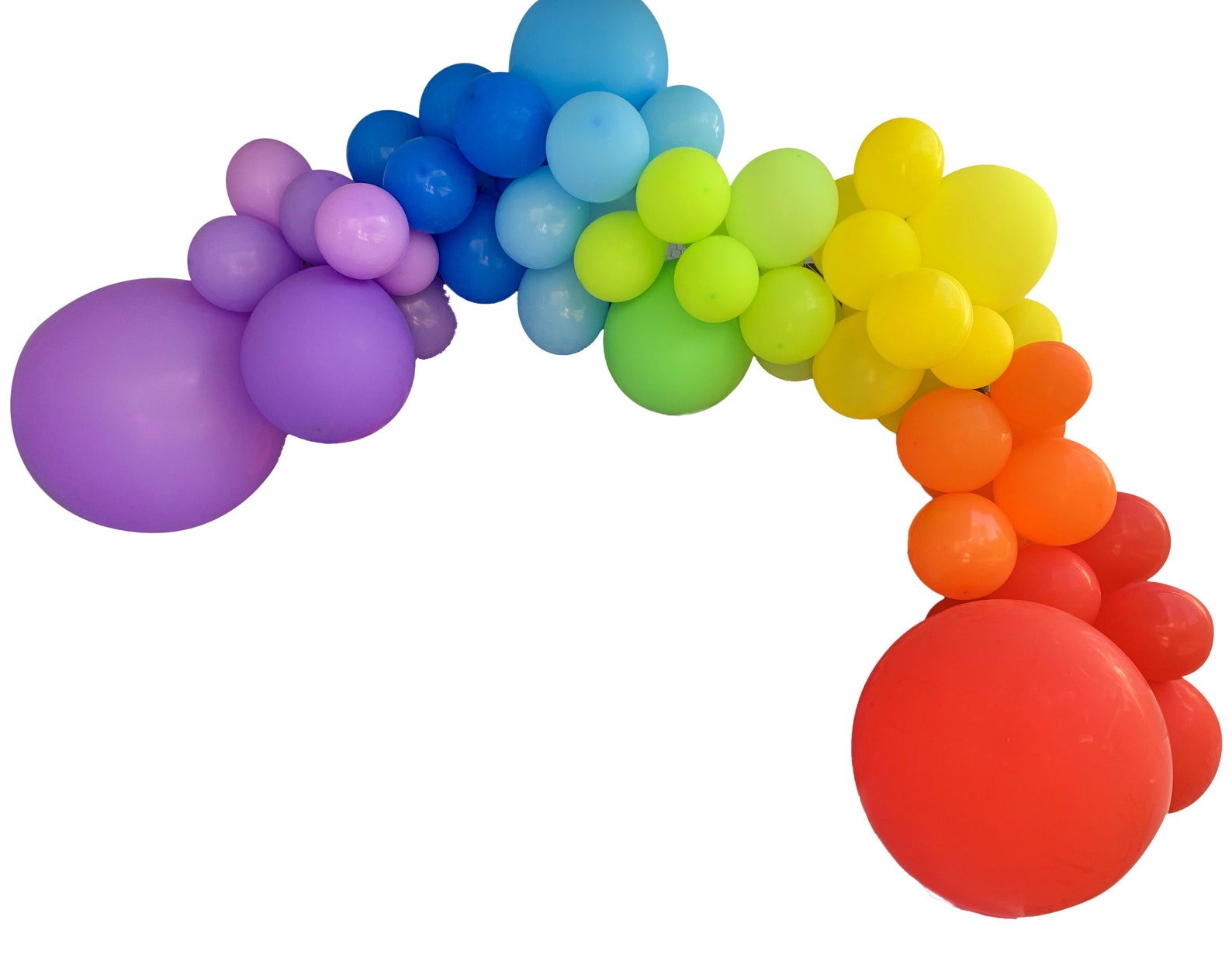 RAINBOW BALLOON Garland Kit 14 Ft Colorful Rainbow Balloon - Etsy