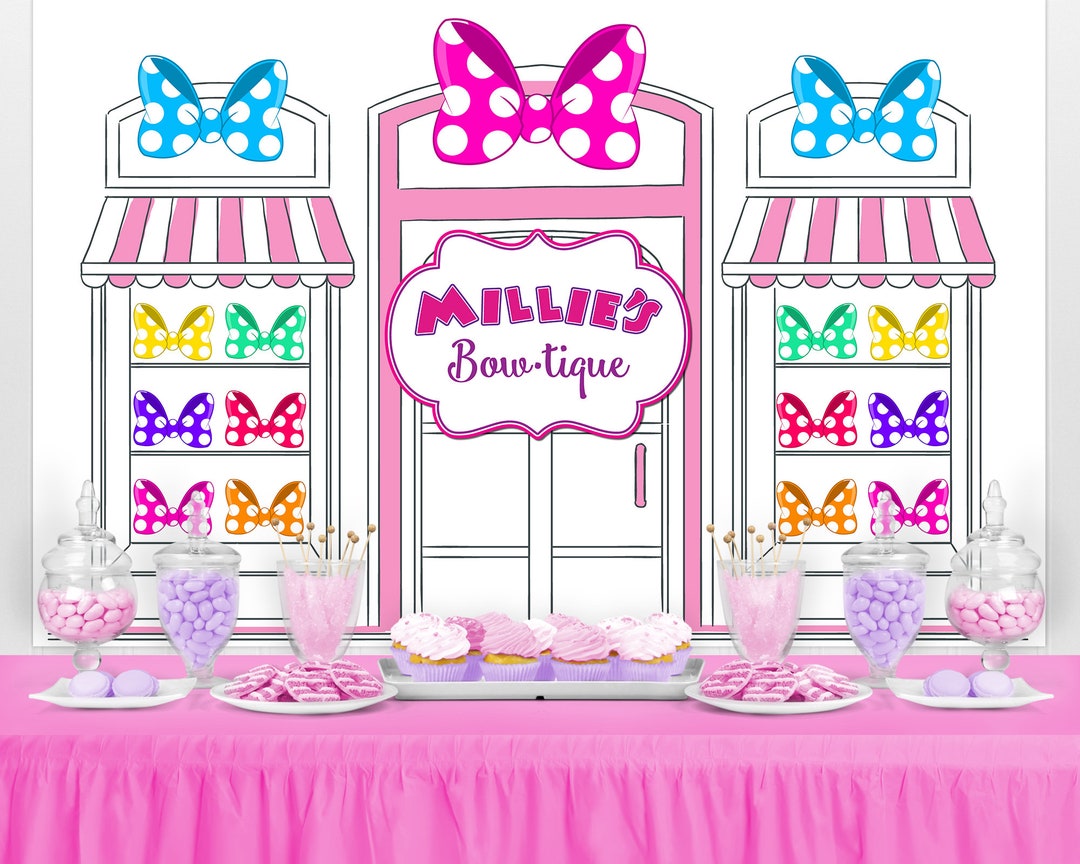 MOUSE Character Inspired Backdrop - Personalized Birthday Party ...