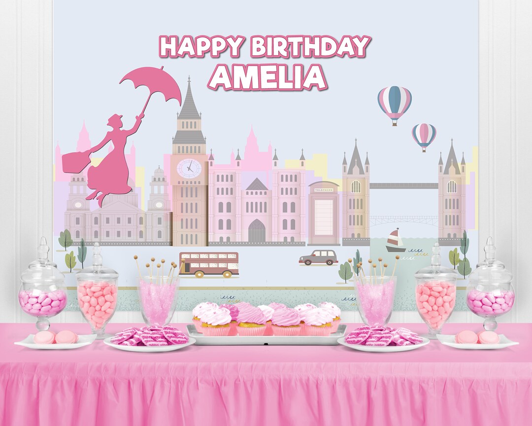 Personalized Party Backdrop - Inspired Party Background - Personalized ...