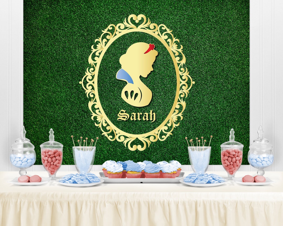 PRINCESS Birthday Backdrop - Party Backdrop - Party Banner - Party ...