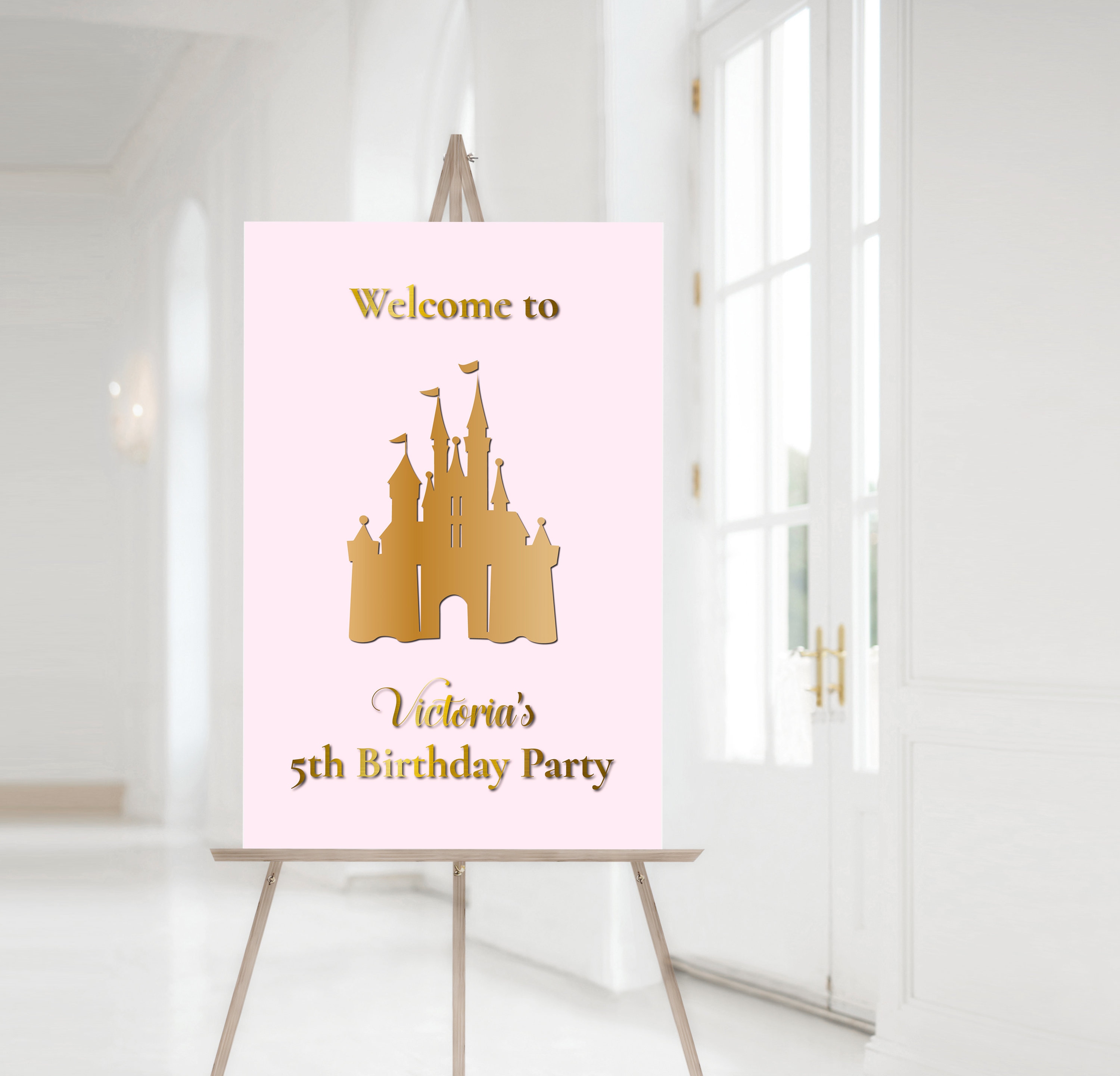 PRINCESS CASTLE Welcome Sign Personalized Princess Castle - Etsy
