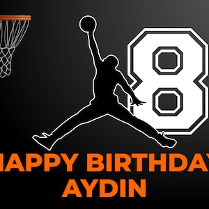 BASKETBALL Birthday Party Backdrop - Basketball Birthday Party ...