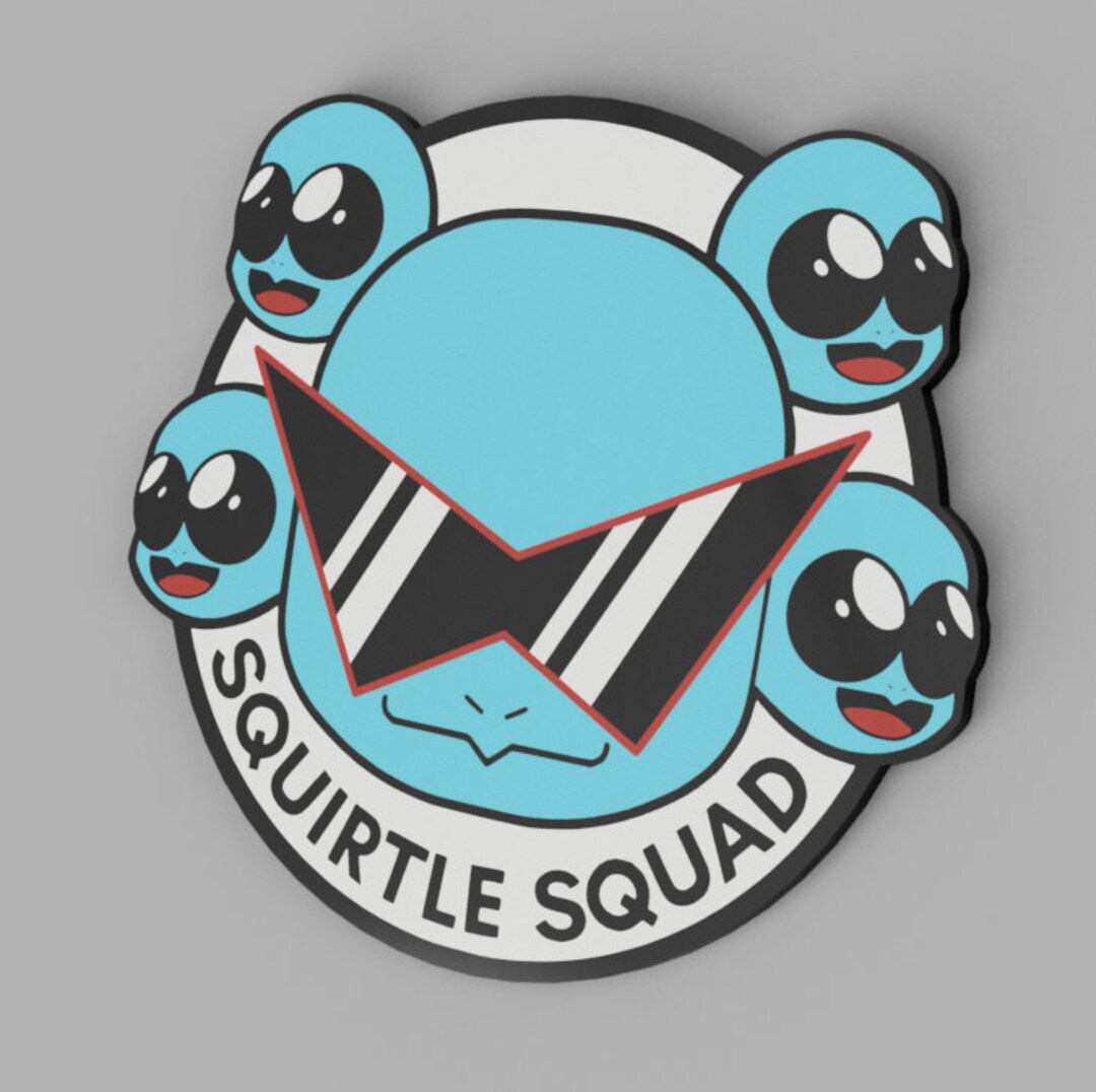 Squirtle Squad Sign/coaster 2 Sizes - Etsy