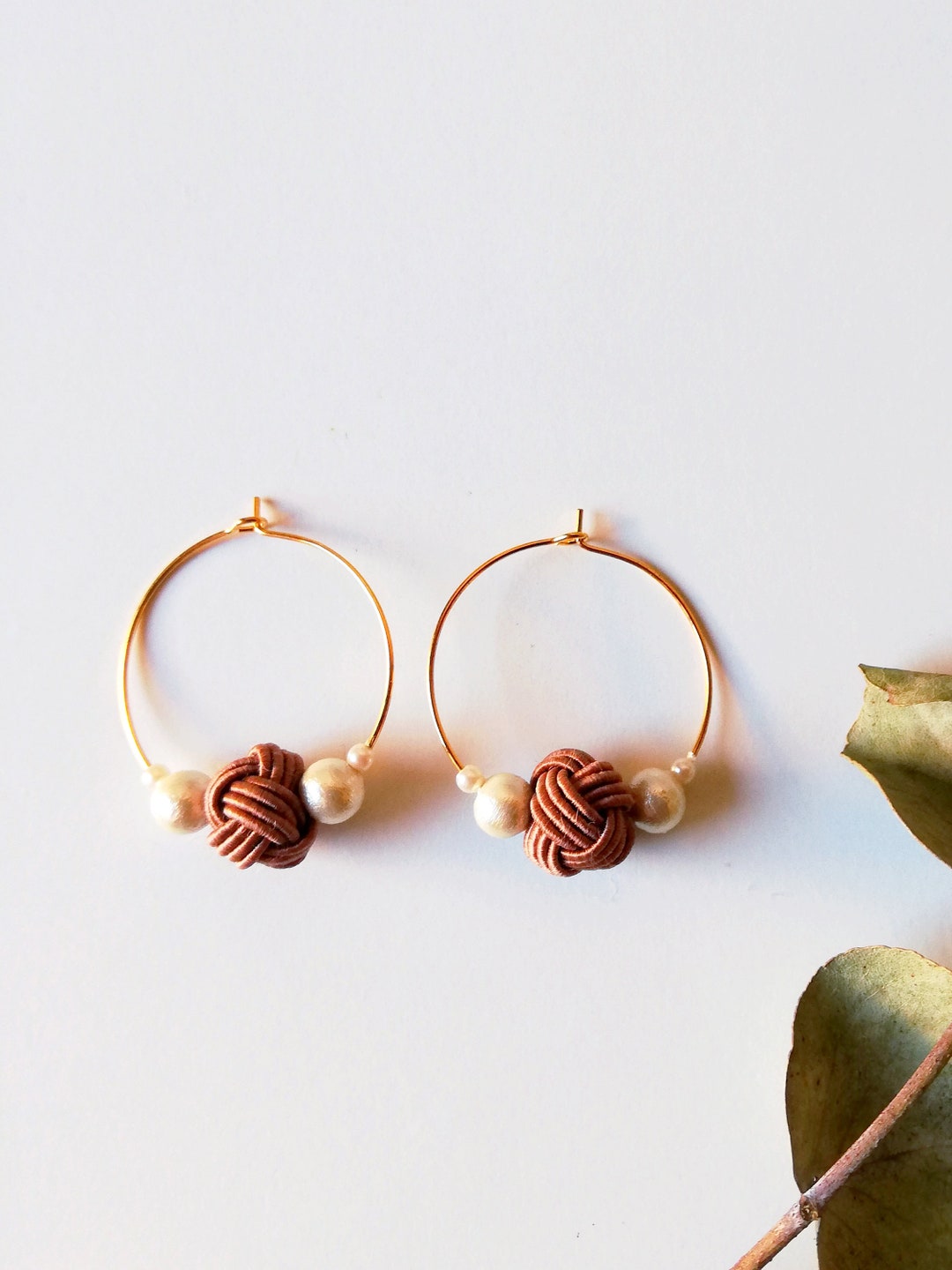 Earrings With MIZUHIKI Traditional Japanese Paper Threads - Etsy