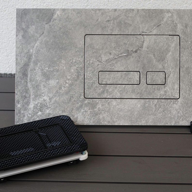 Hidden Magnetic Tile Mount Toilet Flush Plate, Universal Fit - Etsy UK