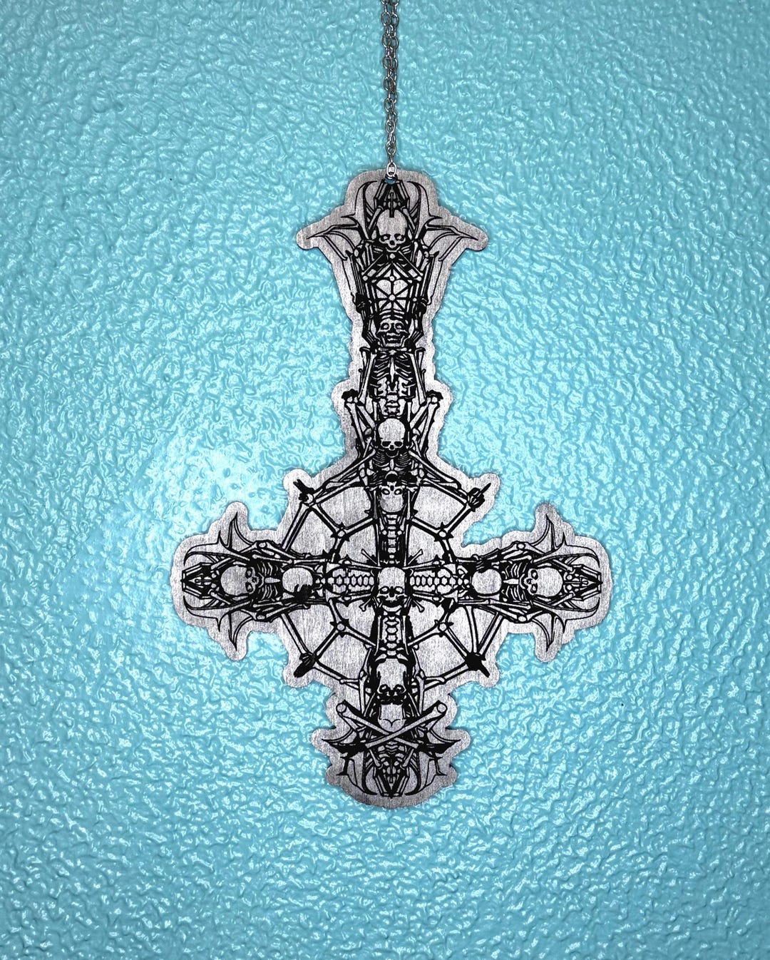 Ghost Band Skeleta Grucifix Laser Engraved Wall Decor Papa Emeritus ...