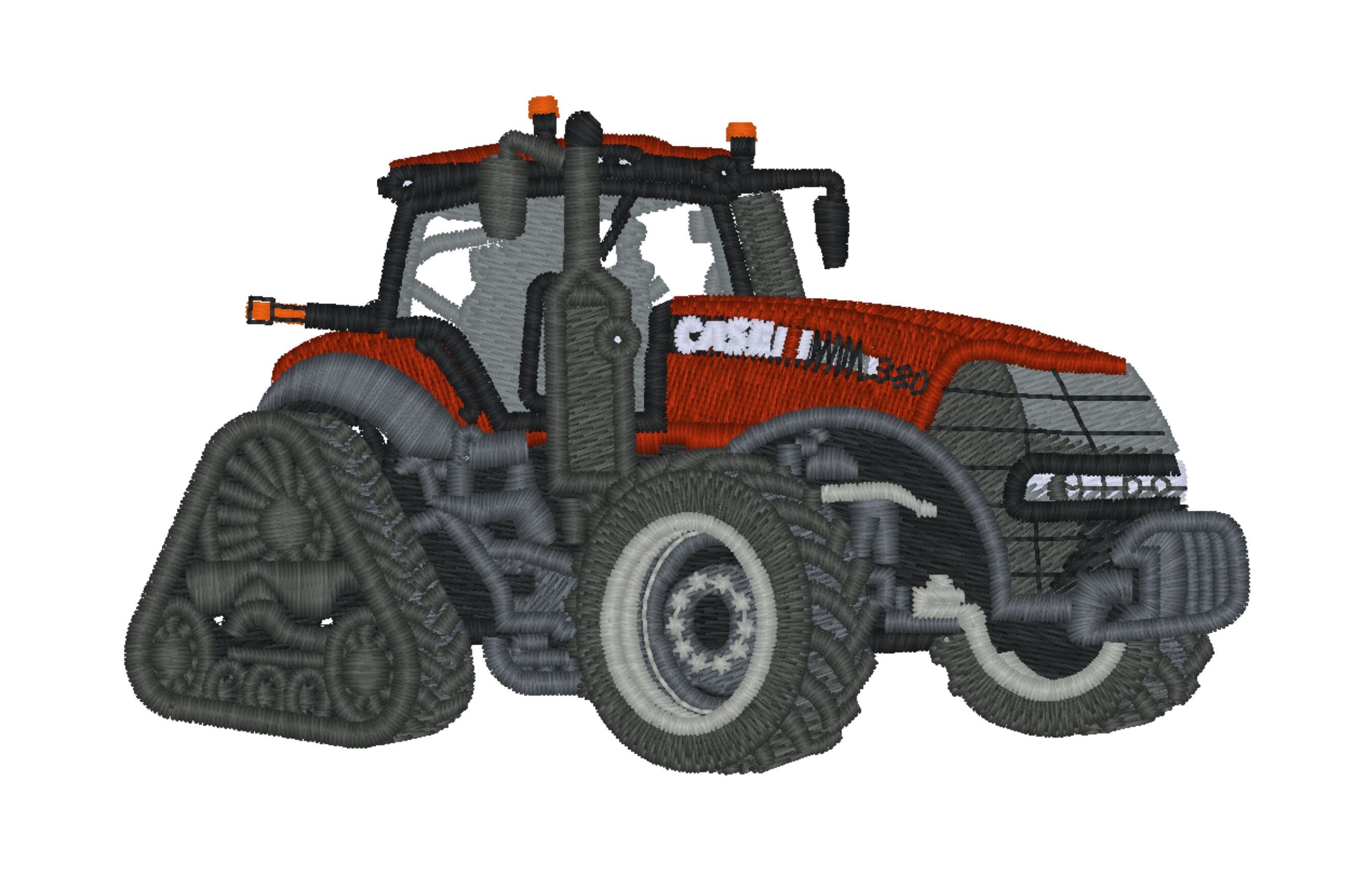 Case IH Tractor Embroidery Digitize File Digital File 4 Inches Wide Red ...
