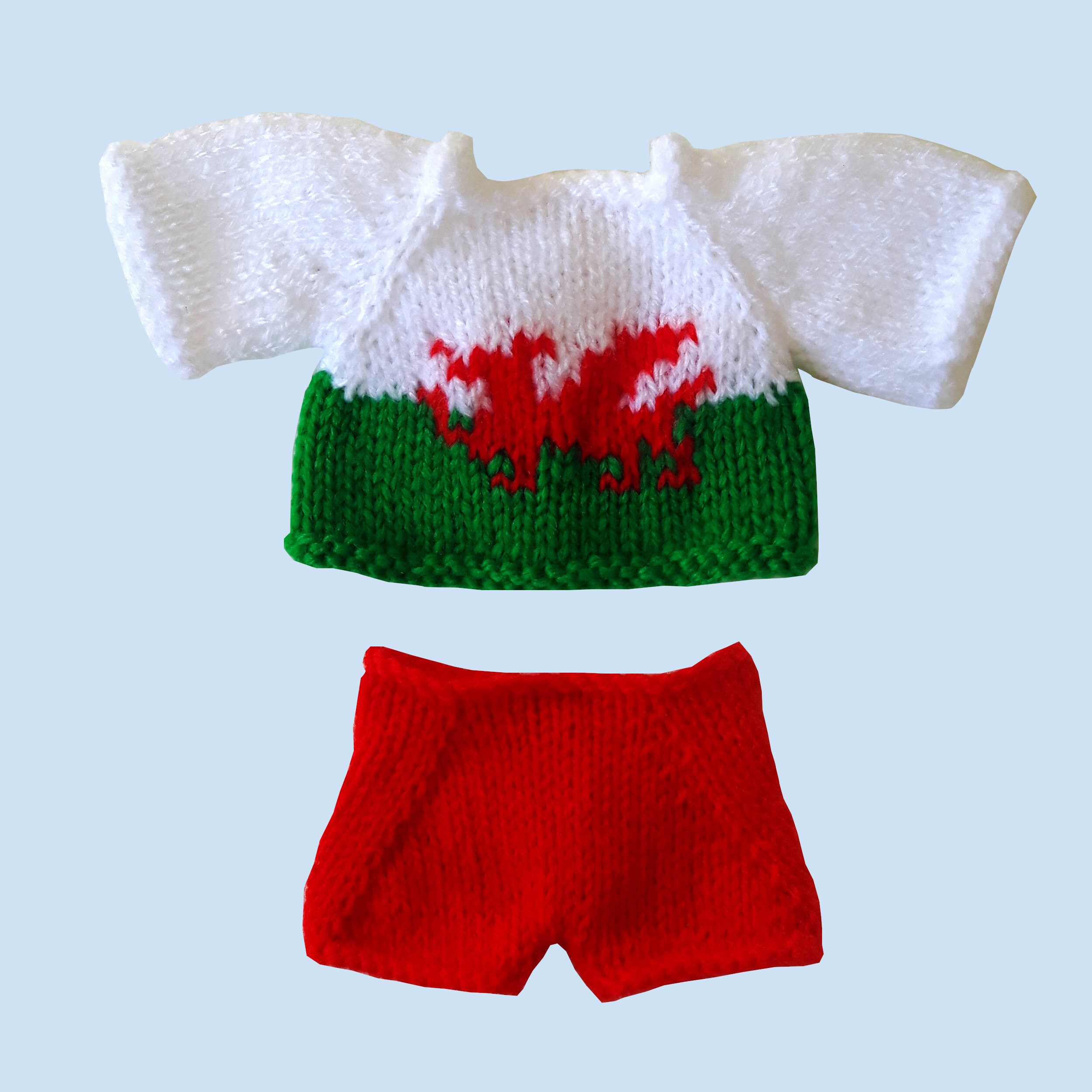 Toy Knitting Pattern for a Welsh Dragon Boy Wearing a Flag of - Etsy UK