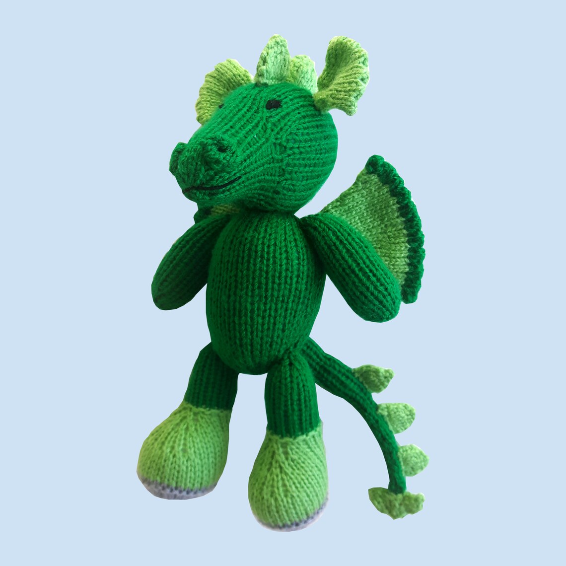 Toy Knitting Pattern for a Welsh Dragon Boy Wearing a Flag of - Etsy UK
