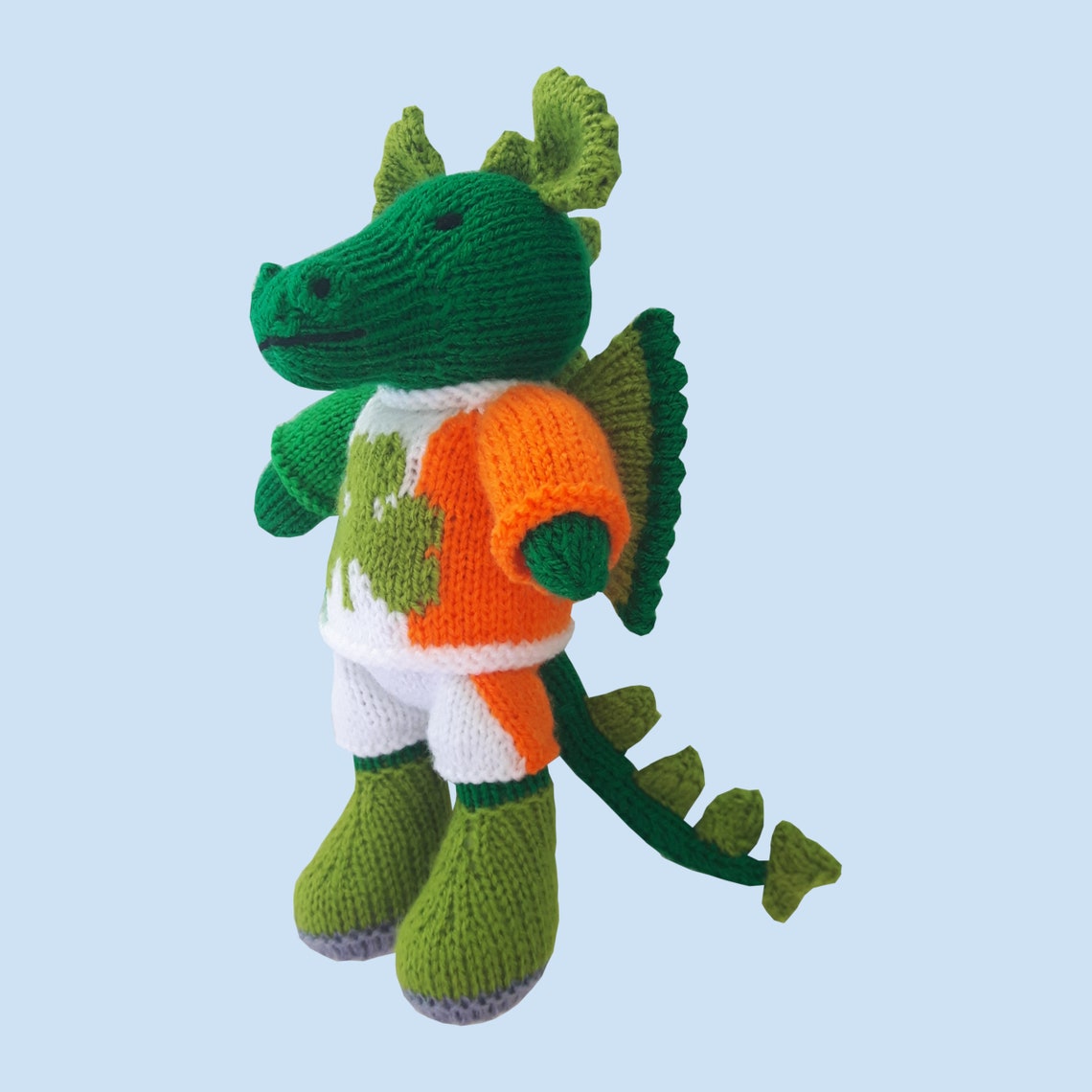 Toy Knitting Pattern for an Irish Dragon Boy Wearing an Irish - Etsy UK