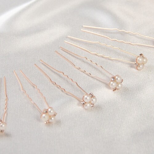 Set Of 6 Bridal Hair Pin Wedding Hair Accessory Diamond Etsy