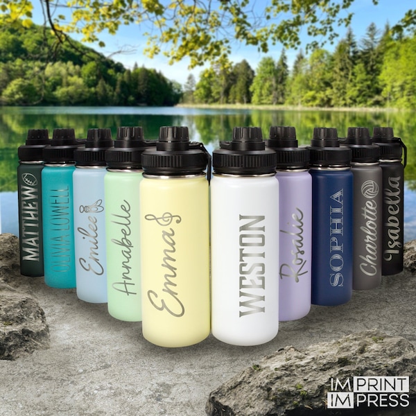 Water Bottle Name Engraved - Etsy