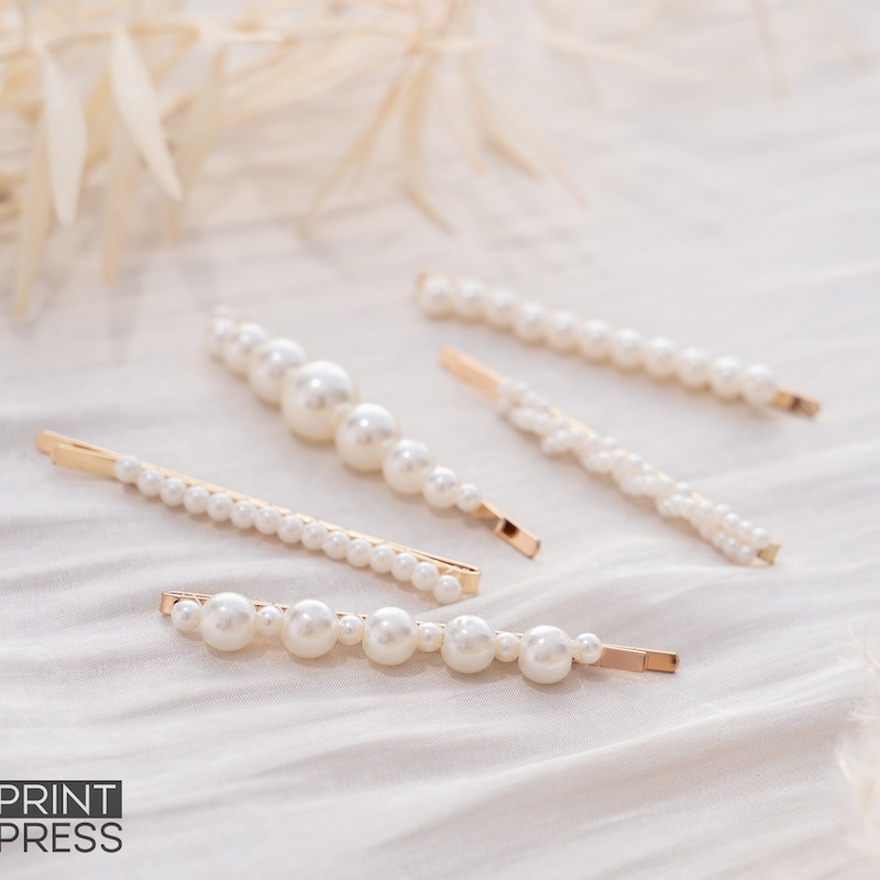 Pearl Hair Clip - Etsy