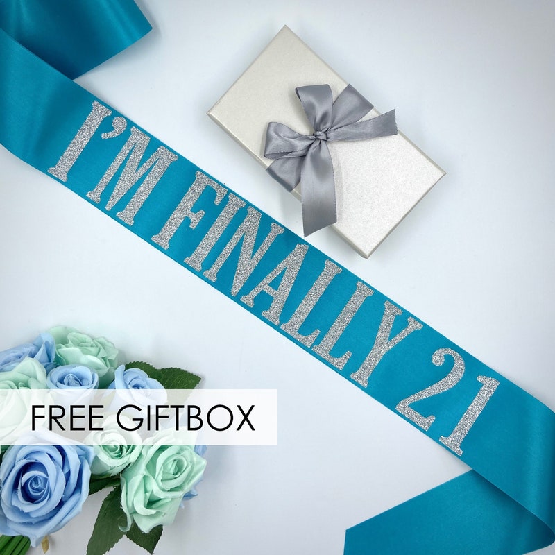 21st Birthday Sash - Etsy