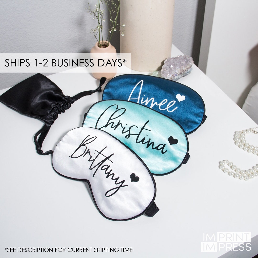 Custom Eye Mask Personalized Sleep Mask Custom Satin Eye Mask ...