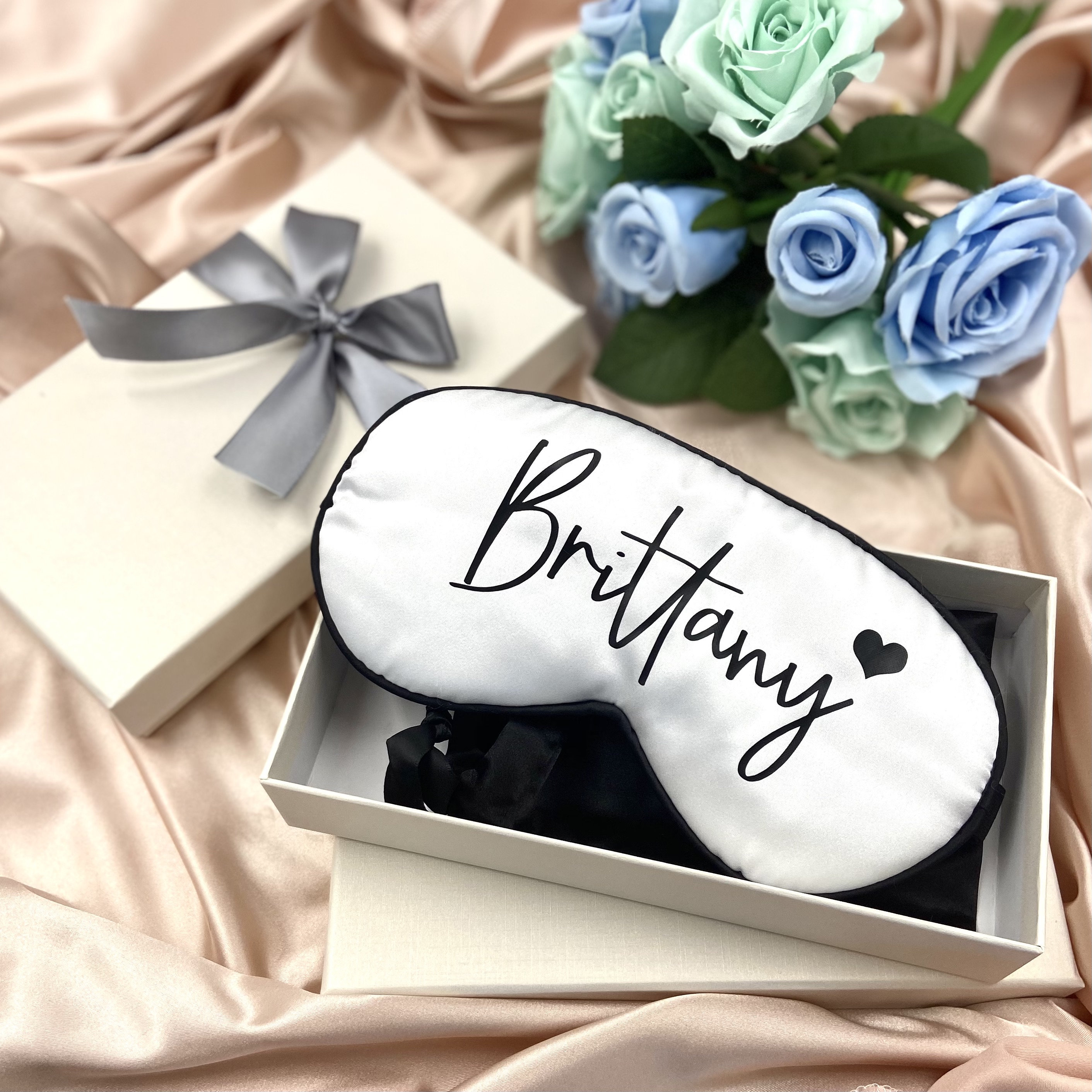 Custom Eye Mask Personalized Sleep Mask Custom Satin Eye | Etsy