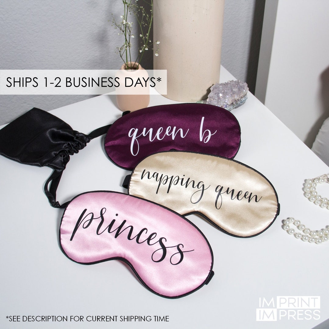 Custom Eye Mask Personalized Sleep Mask Custom Satin Eye - Etsy