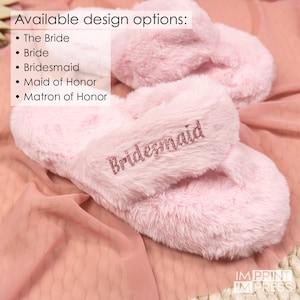 Custom Bride Slippers | Personalized Soft House Slippers | Bridesmaid ...
