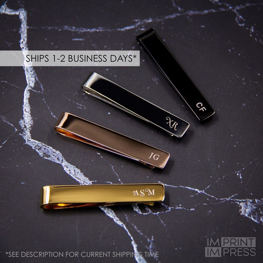 Personalized Tie Bar Custom Father's Day Gift Wedding Gift for Him ...
