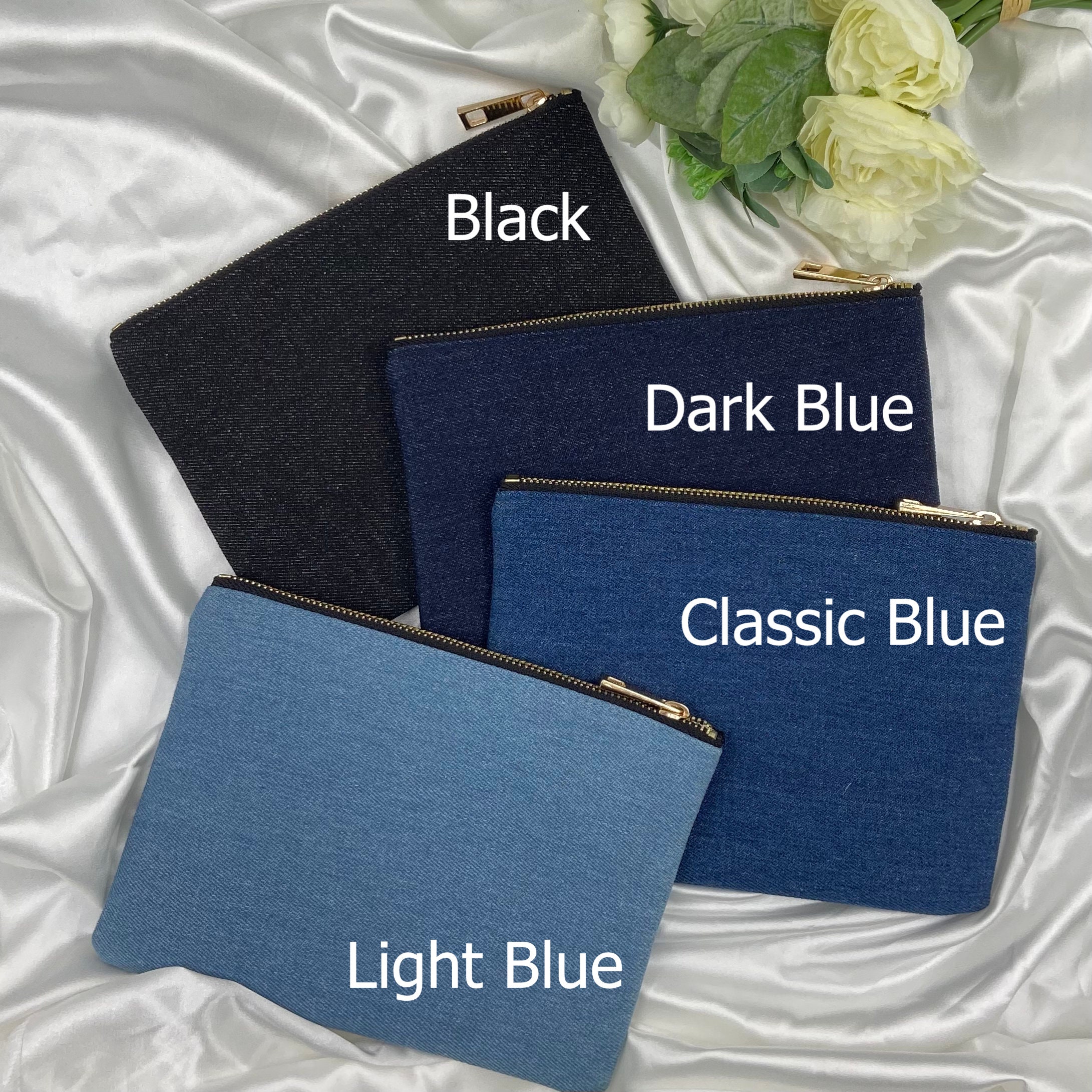 Custom Makeup Bag Denim Dance Makeup Bag Personalized | Etsy