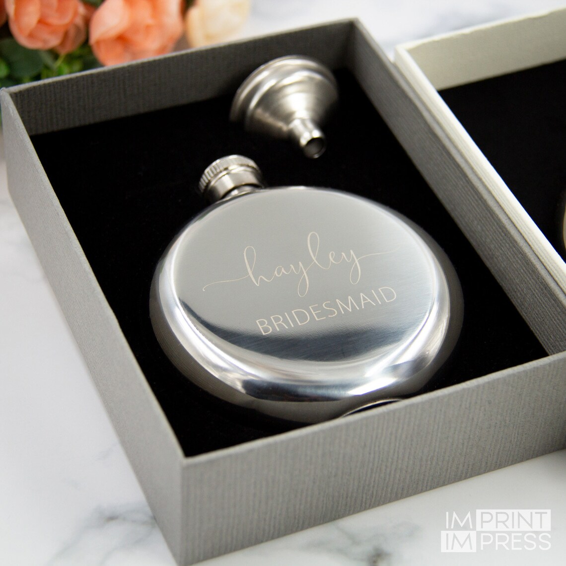 Stainless Steel Custom Flask Personalized Women's Flask - Etsy