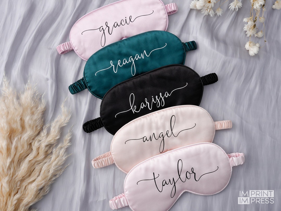 Custom Eye Mask | Personalized Sleep Mask | Custom Satin Eye Mask ...