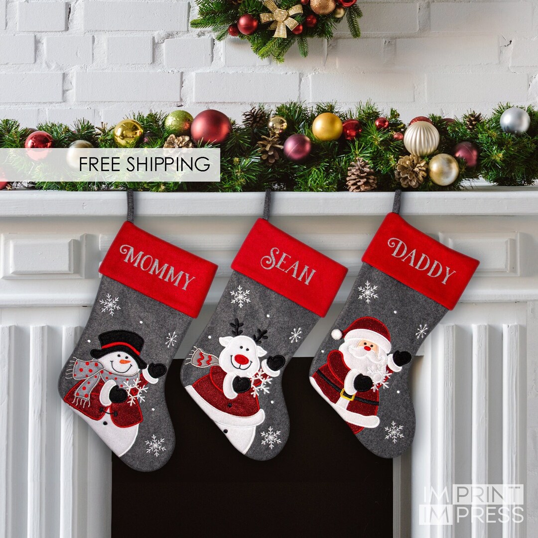 Personalized Character Christmas Stocking | Custom Santa Stocking ...