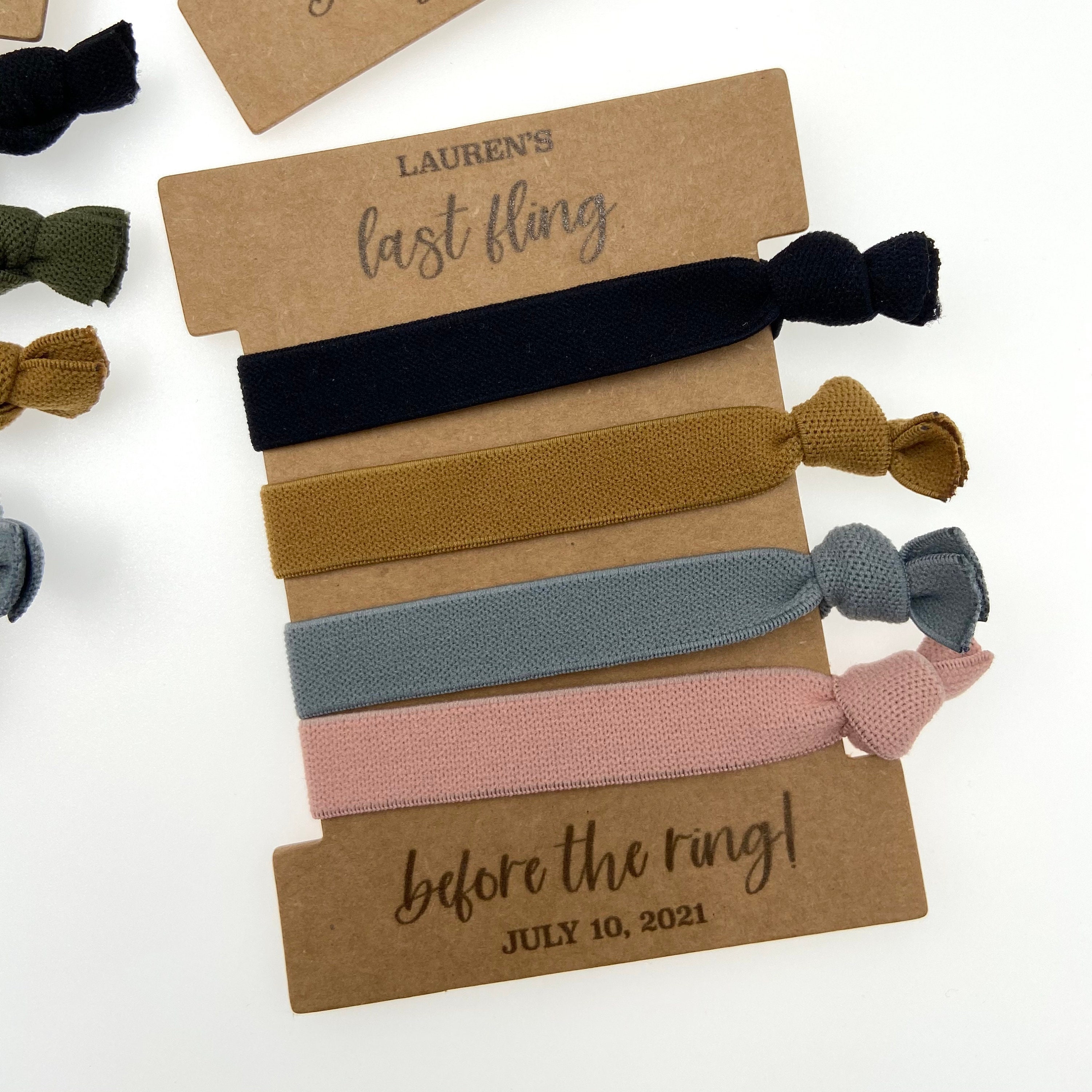 Custom Hair Tie Card Tie the Knot Card Bridesmaid Proposal | Etsy