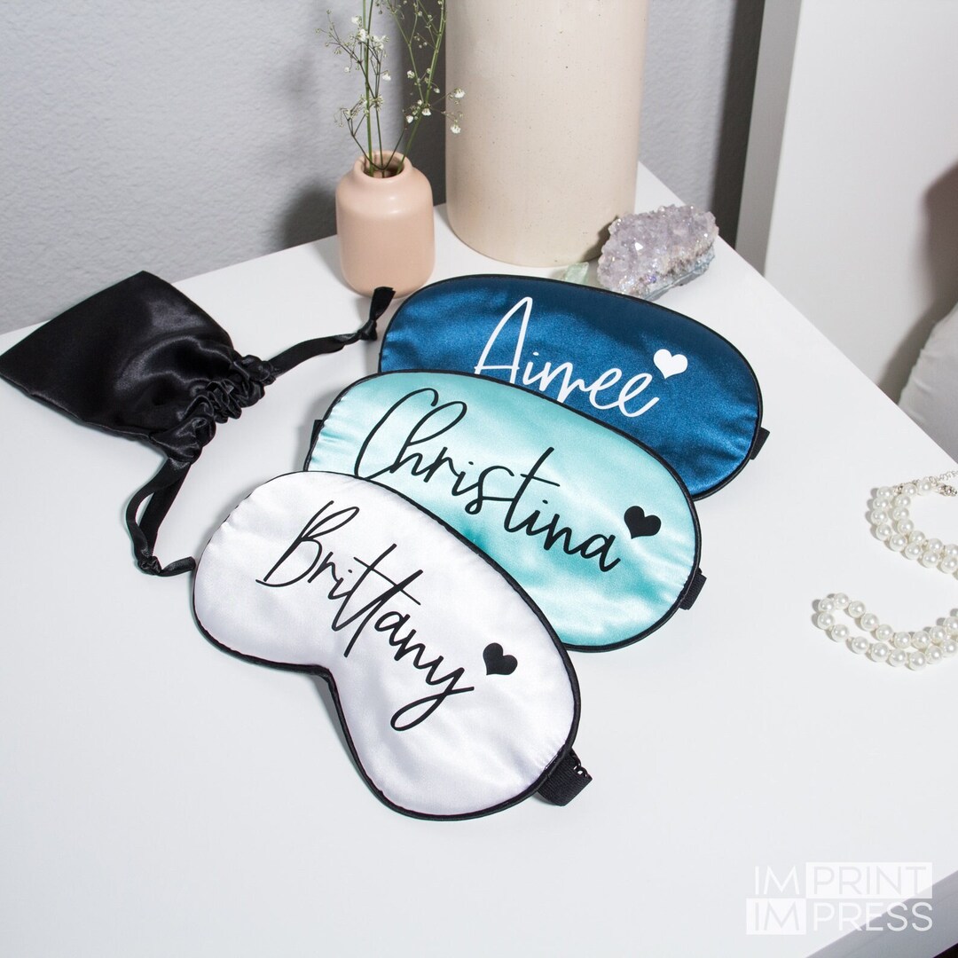 Custom Eye Mask | Personalized Sleep Mask | Custom Satin Eye Mask ...