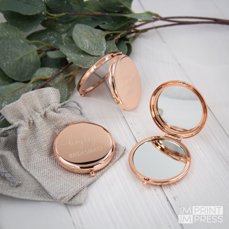 Personalized Compact Mirror Custom Gift for Her Mirror - Etsy