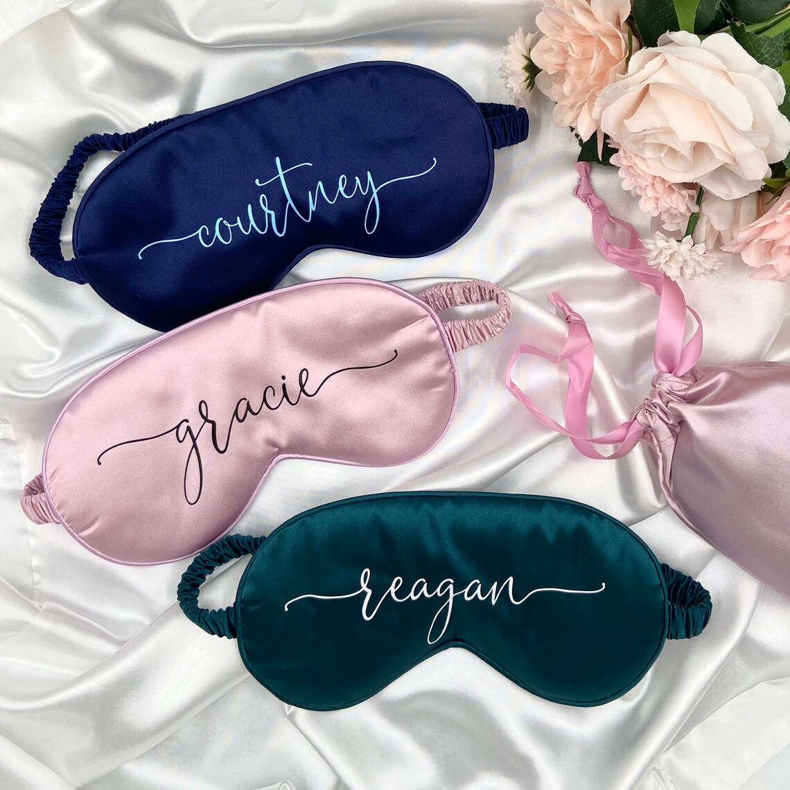 Custom Eye Mask Personalized Sleep Mask Custom Satin Eye - Etsy