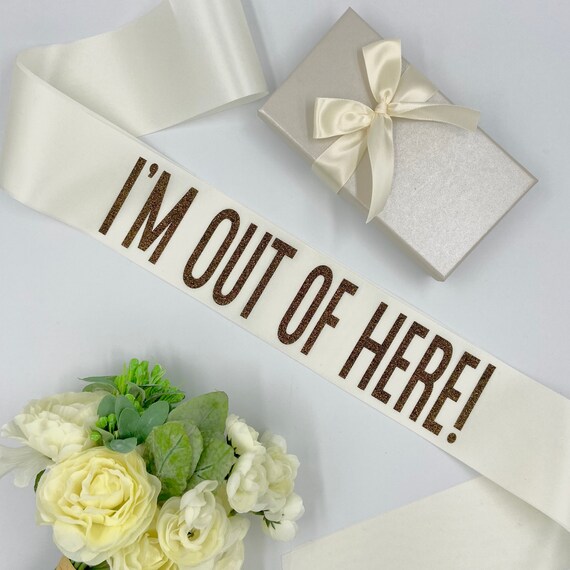 Custom Retirement Sash Retirement Party Sash I'm Out - Etsy