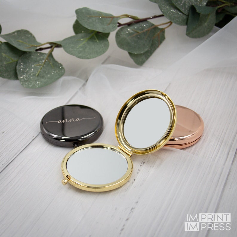 Personalized Compact Mirror Custom Gift for Her Mirror - Etsy