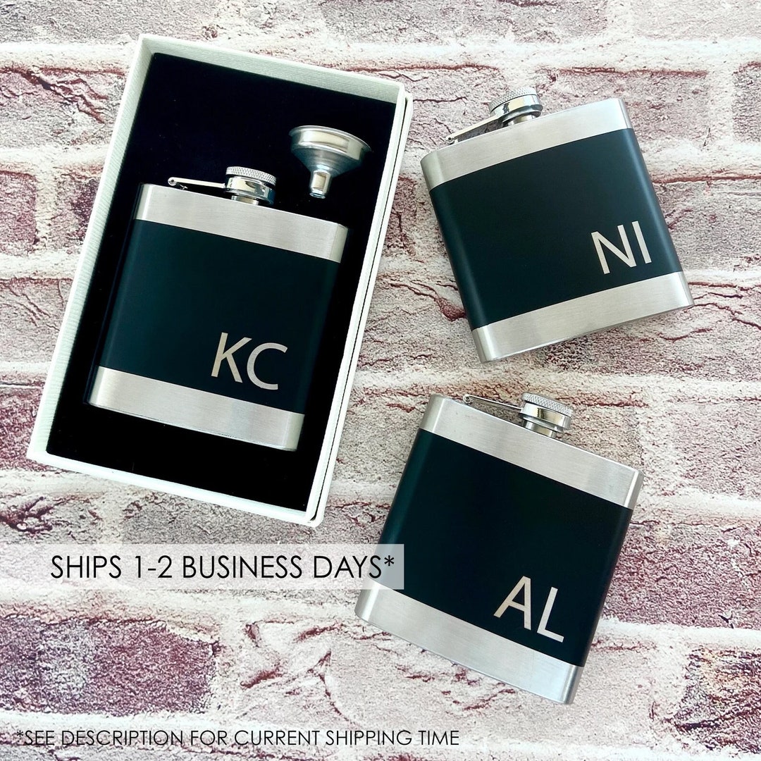 Laser Engraved Flask | Engraved Mens Flask | Personalized Mens Flask ...