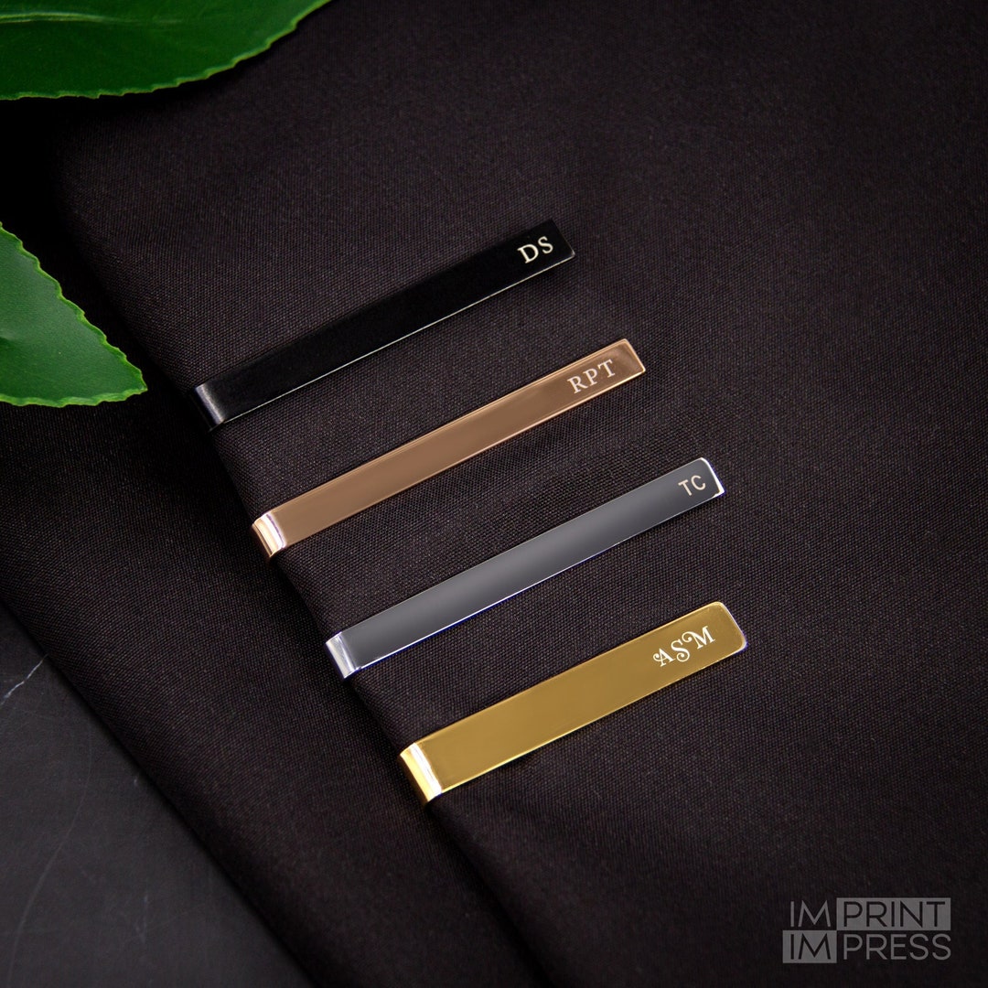Double Sided Tie Bar | Custom Father's Day Gift | Wedding Gift for Him ...