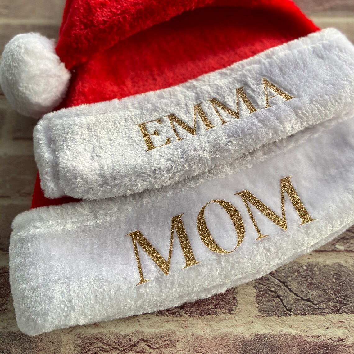 Personalized Santa Hat | Custom Christmas Party Hats - Etsy