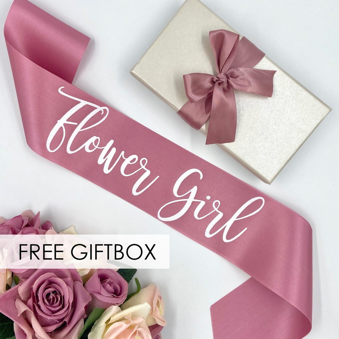 Custom Flower Girl Sash Personalized Flower Girl Sash - Etsy