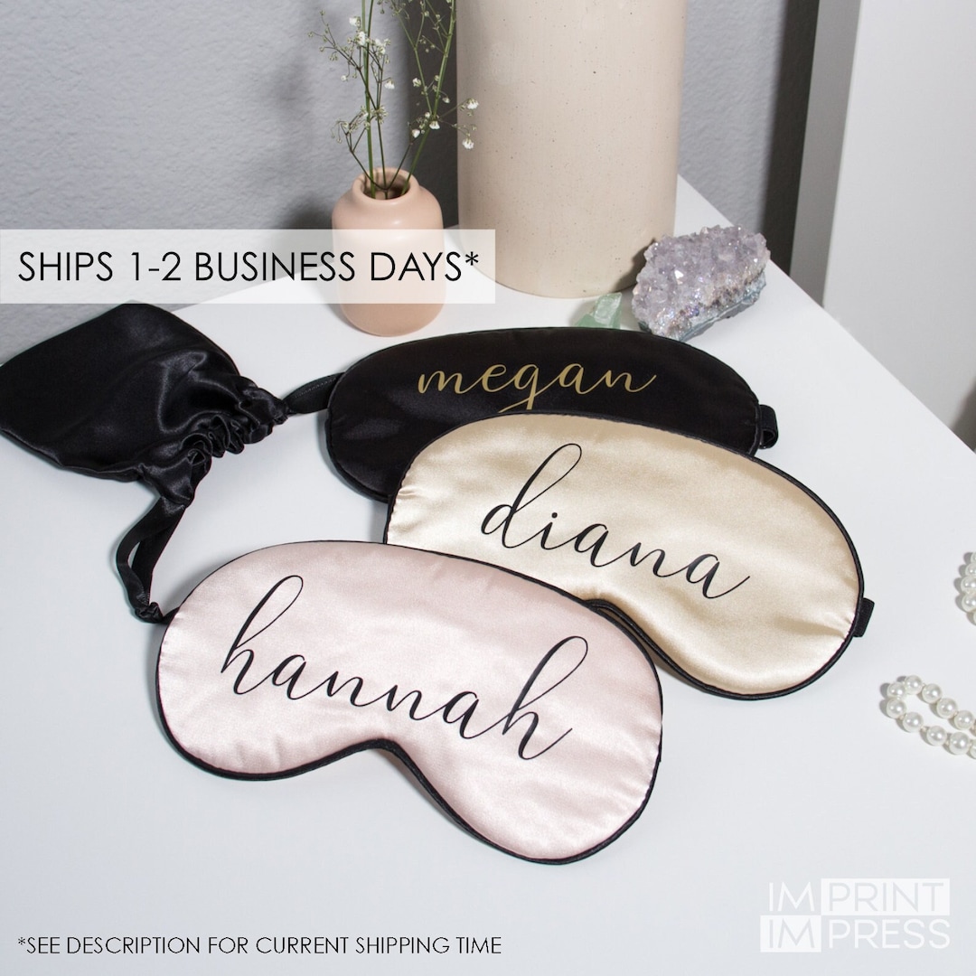 Custom Eye Mask Personalized Sleep Mask Custom Satin Eye Mask ...