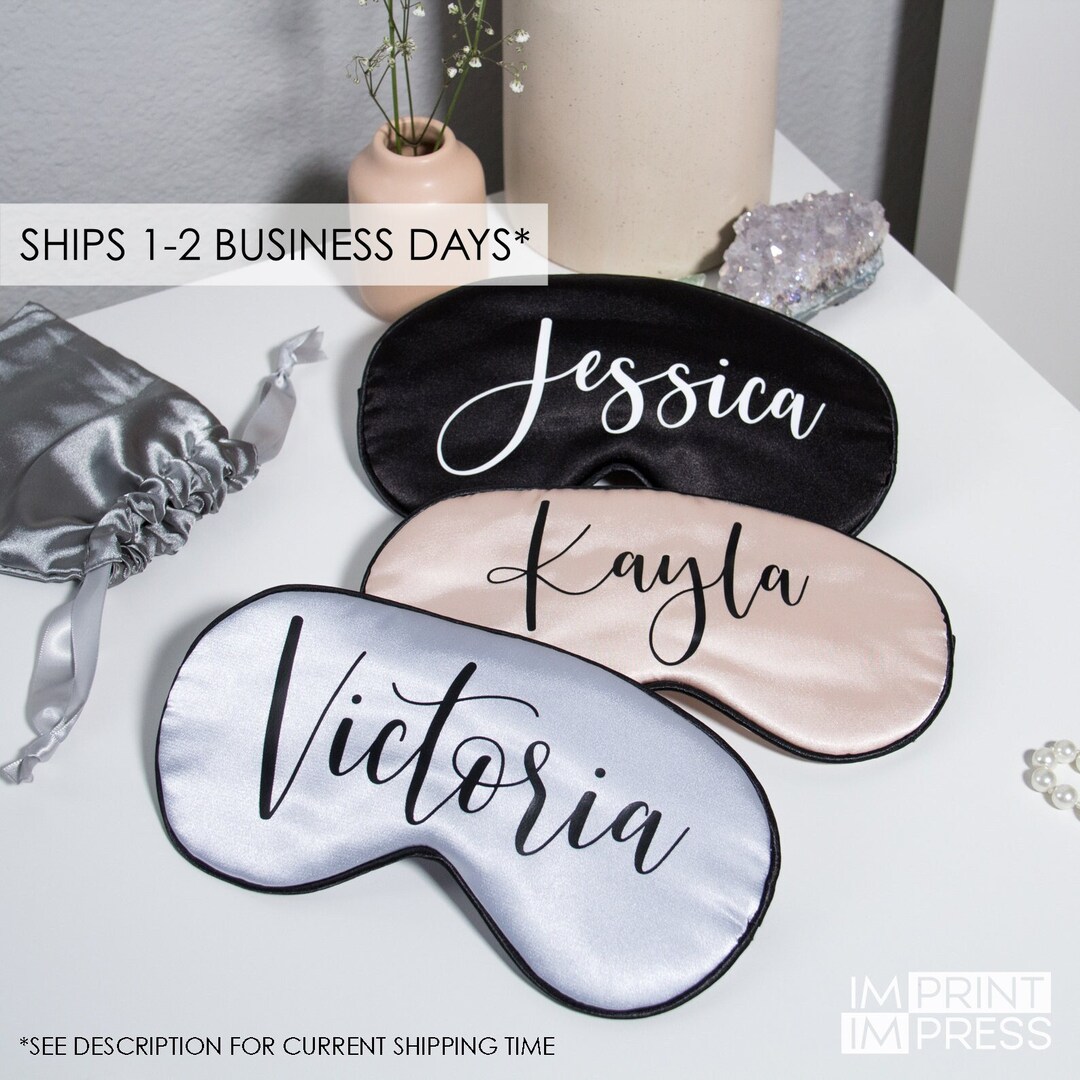 Custom Eye Mask Personalized Sleep Mask Custom Satin Eye Mask ...