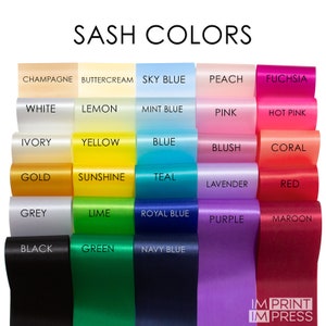 Custom Girl Sash Custom Child Sash Birthday Girl Sash Tiara Princess ...