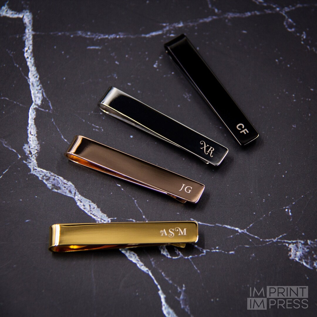 Personalized Tie Bar | Custom Father's Day Gift | Wedding Gift for Him ...