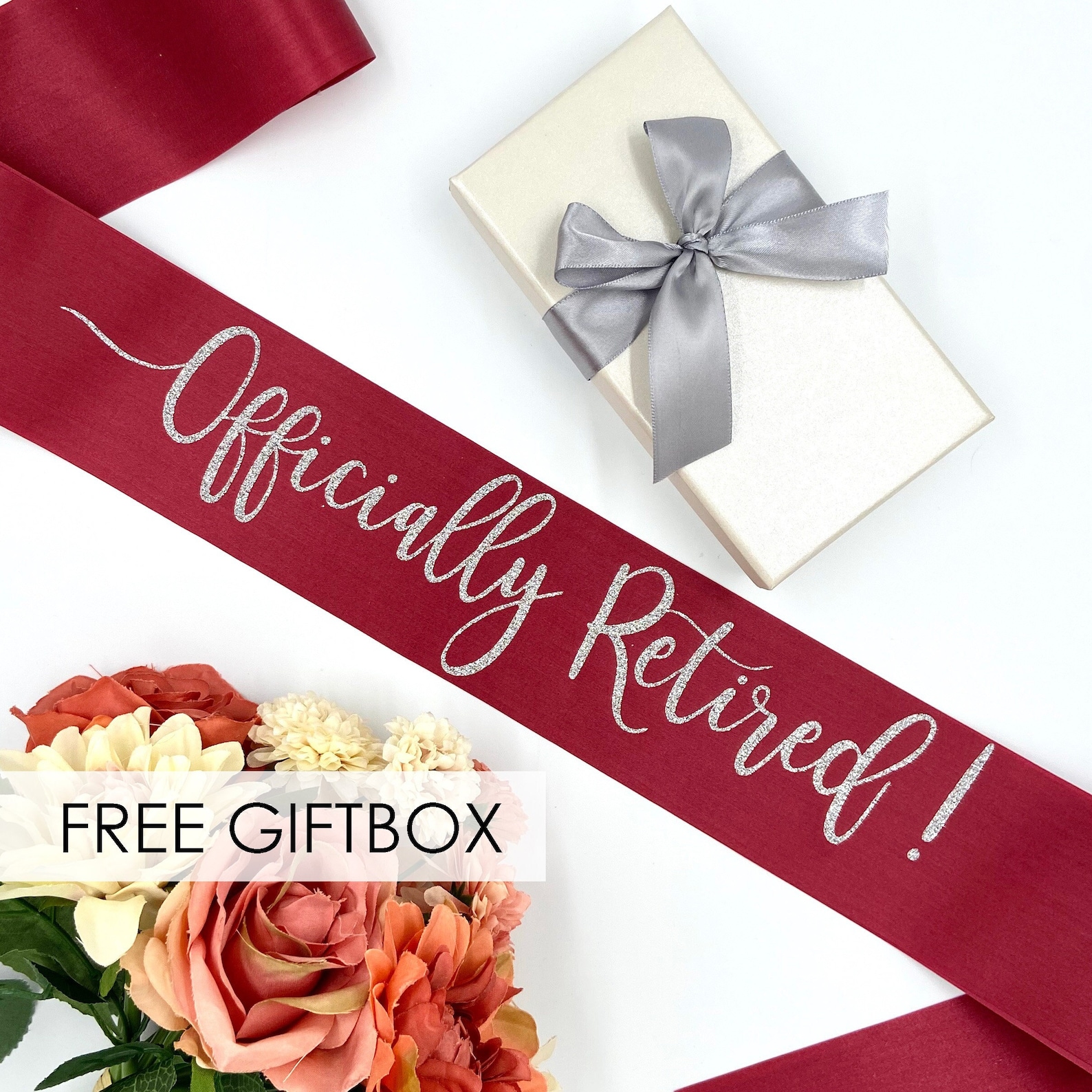 Custom Retirement Sash | Retirement Party Sash | Officially Retired ...