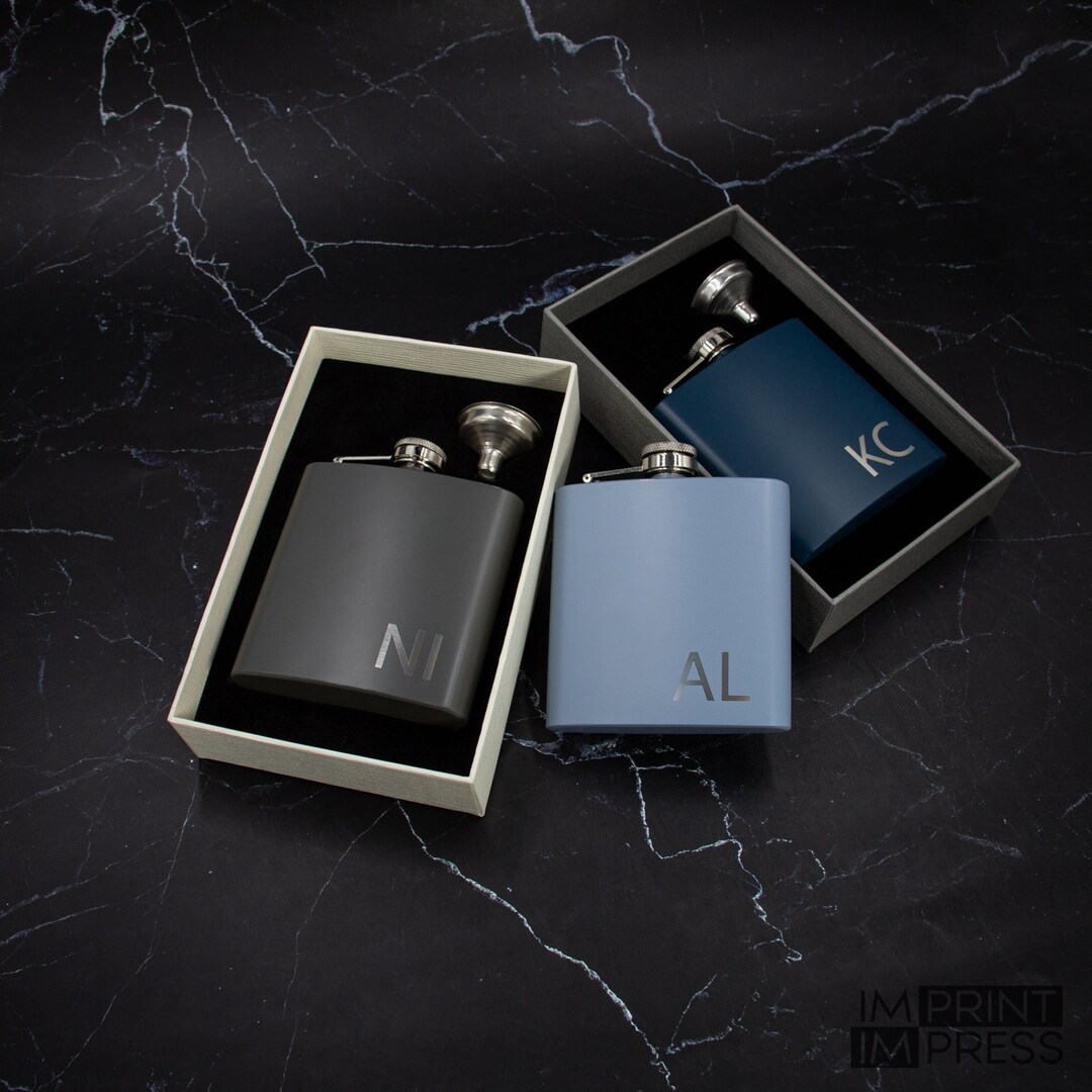 Laser Engraved Flask | Engraved Mens Flask | Personalized Mens Flask ...