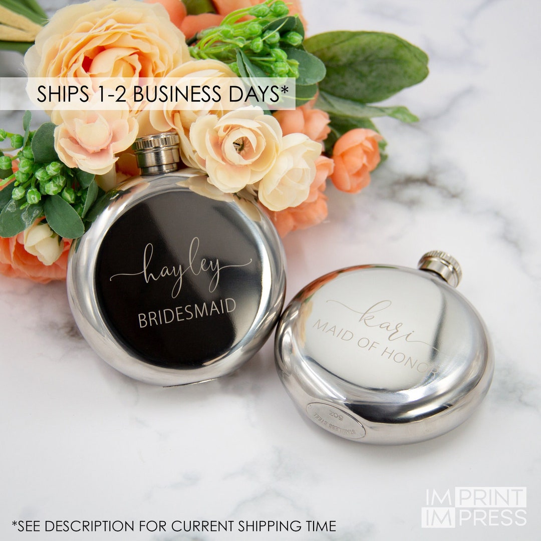 Stainless Steel Custom Flask | Personalized Women's Flask | Laser ...