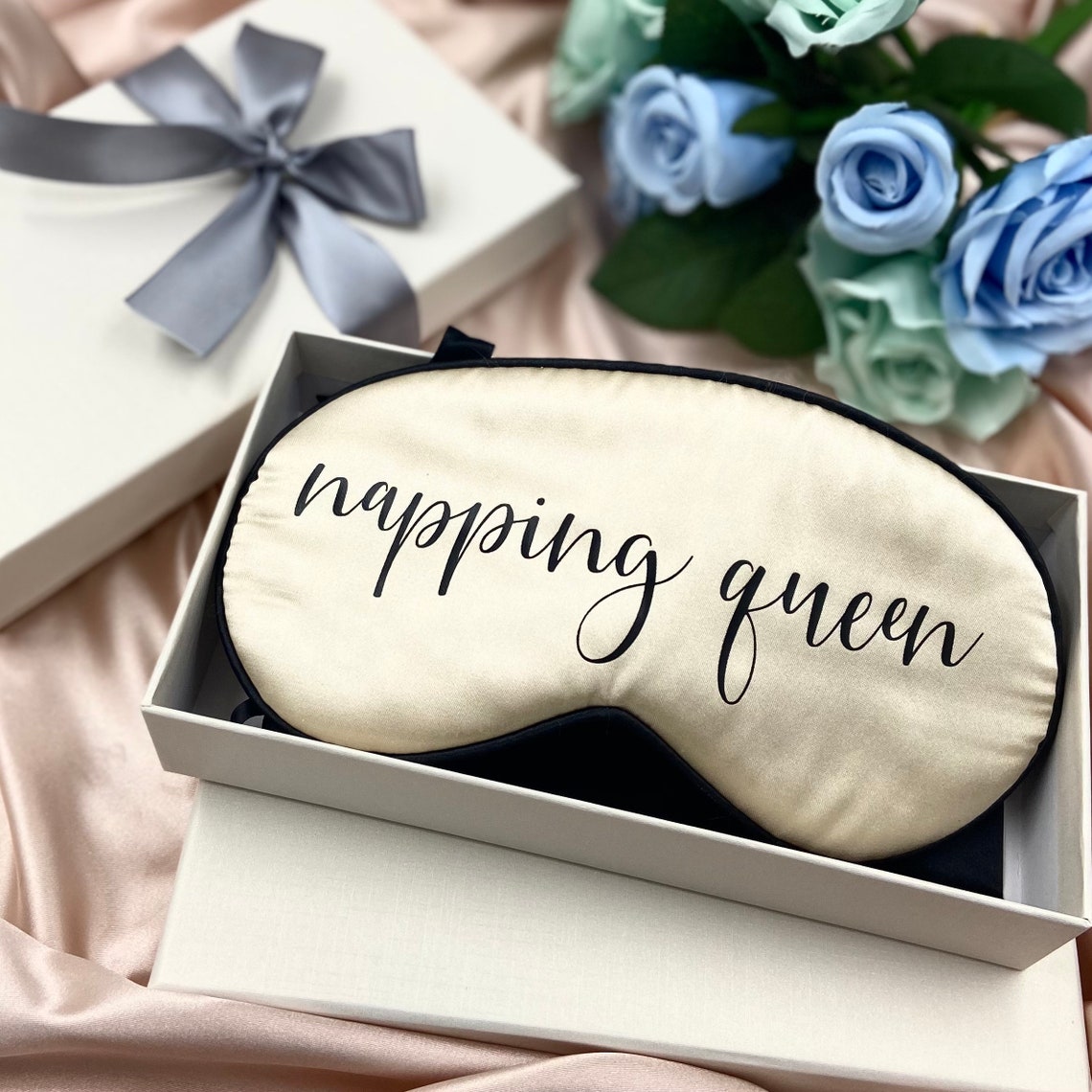 Custom Eye Mask Personalized Sleep Mask Custom Satin Eye | Etsy