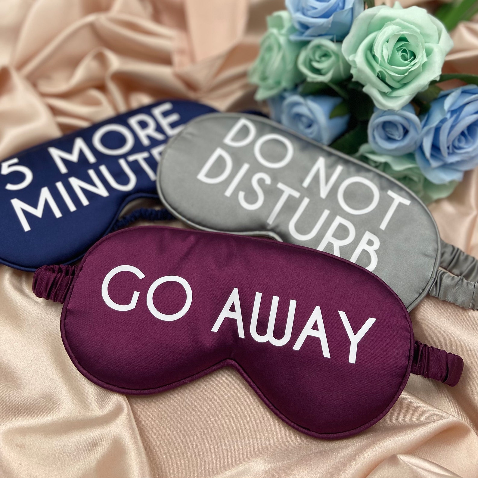 Custom Eye Mask Personalized Sleep Mask Custom Satin Eye - Etsy