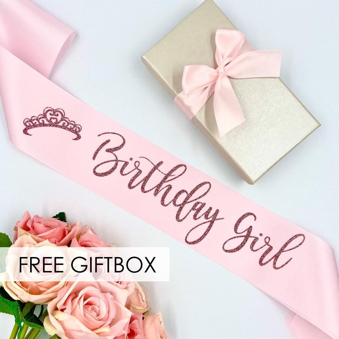 Custom Girl Sash | Custom Child Sash | Birthday Girl Sash | Tiara ...