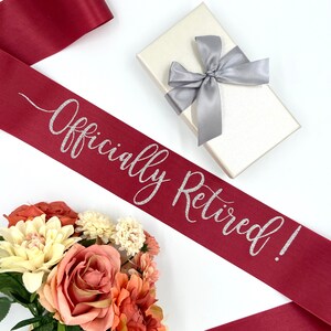 Custom Retirement Sash Retirement Party Sash Officially - Etsy