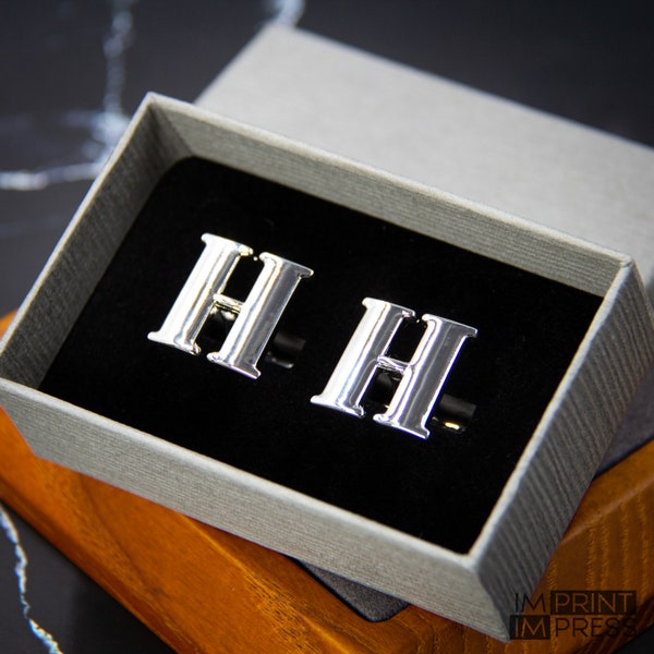 Letter Cufflinks - Etsy