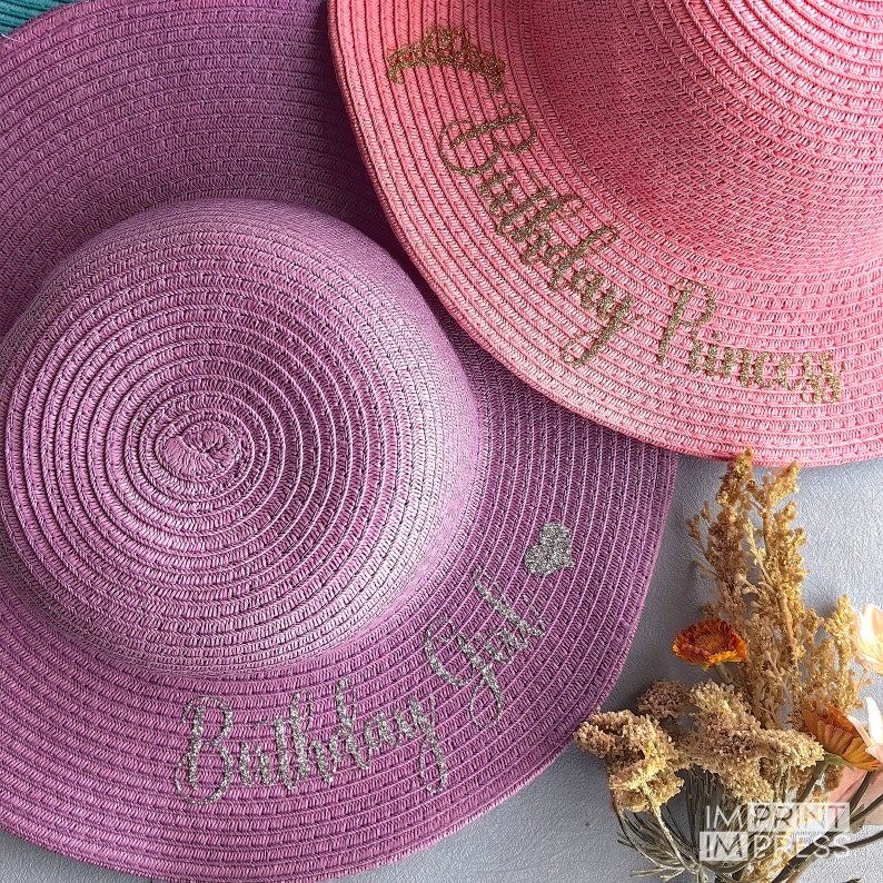 Personalized Floppy Hat | Custom Wire Brim, Birthday Gift, Birthday Sun ...